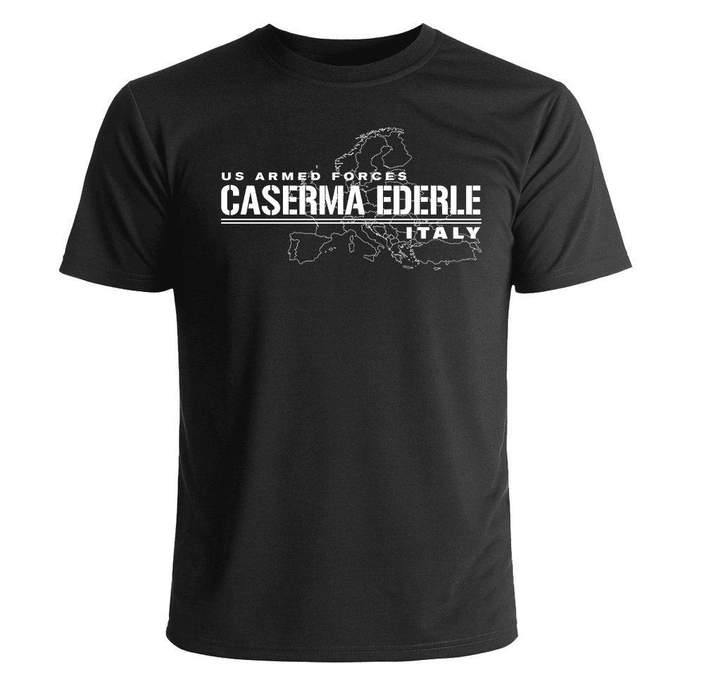 Caserma Ederle Italy T-Shirt - European Duty Station T-Shirts ...