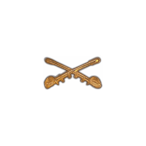 Crossed Sabres 1 1/8" Pin - Small Army Pins - PriorService.com