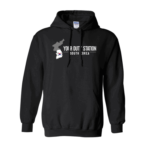 Custom Korea Duty Station Hooded Sweatshirt - South Korea Duty Station ...