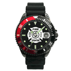 Firefighters Gold Watch - Firefighter Watches - PriorService.com