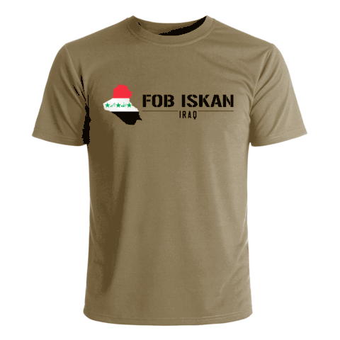 FOB Iskan Iraq T-Shirt - Iraq Duty Station T-Shirts - PriorService.com