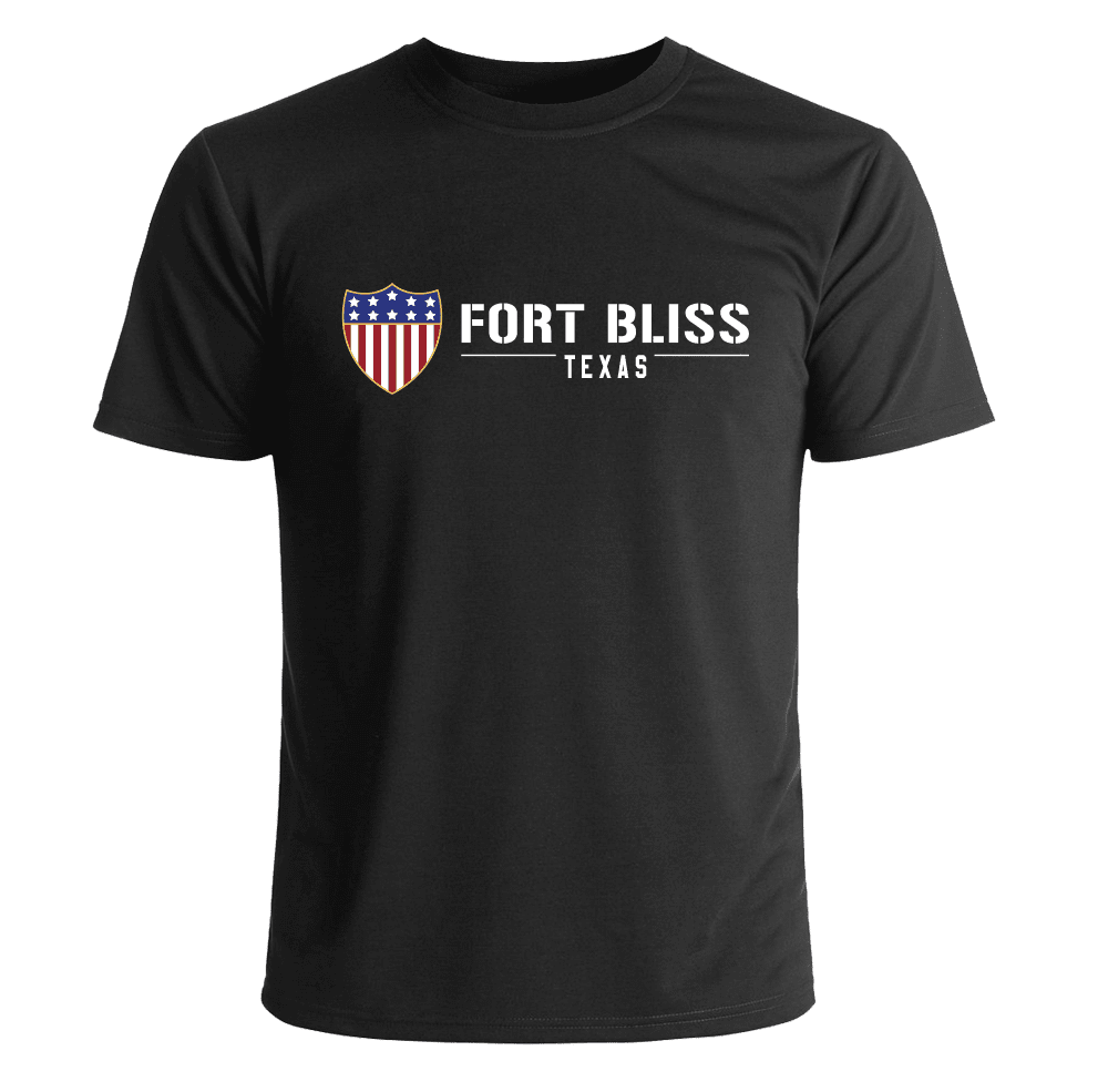 Fort Bliss Texas T-Shirt - Domestic Duty Station T-Shirts ...