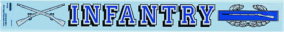 Infantry Window Strip Decal - Military Window Strip Decals ...