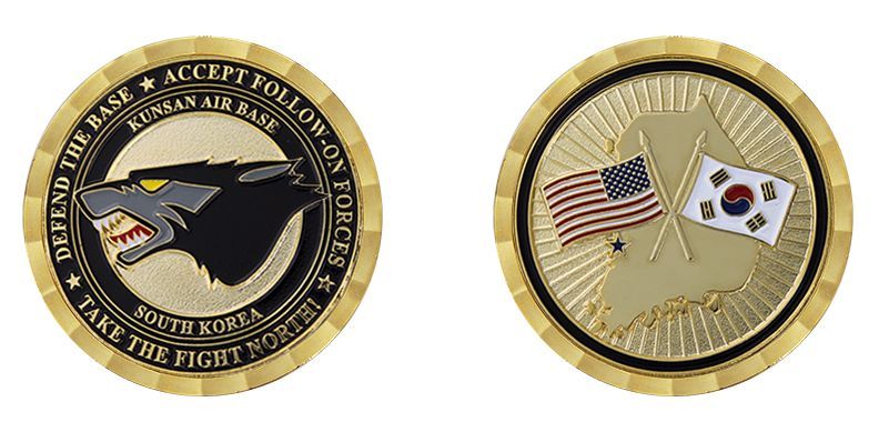Kunsan Air Force Base Wolf Challenge Coin - New Challenge Coins ...