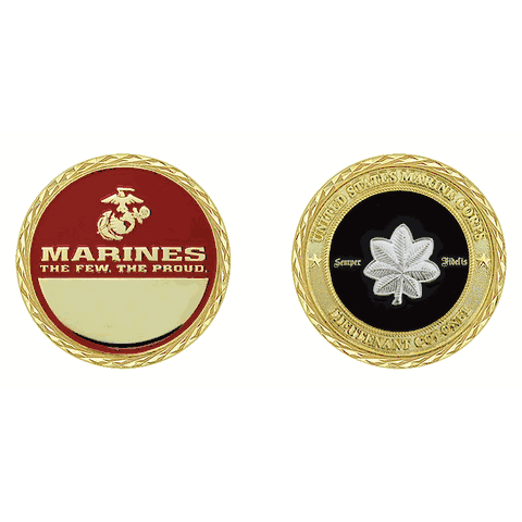 Marine Corps Lieutenant Colonel Challenge Coin - New USMC Rank Coins ...