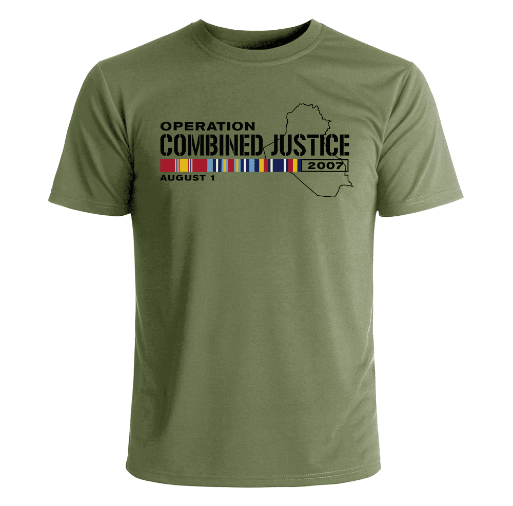 Operation Combined Justice T-Shirt - Iraq Operations & Battles T-Shirts ...