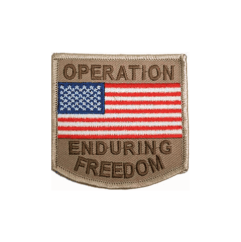 Operation Enduring Freedom Flag Patch - Operation Enduring Freedom ...