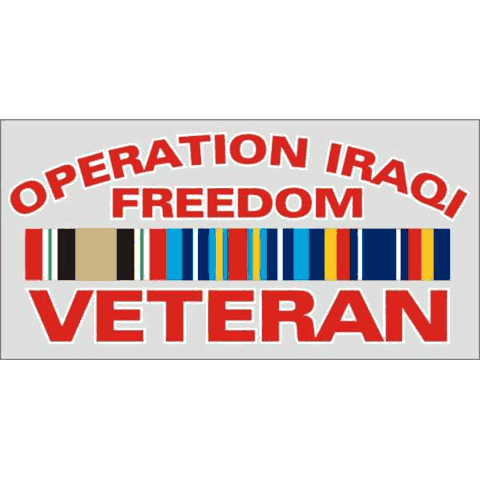 Operation Iraqi Freedom Veteran Decal - Veteran Decals - PriorService.com