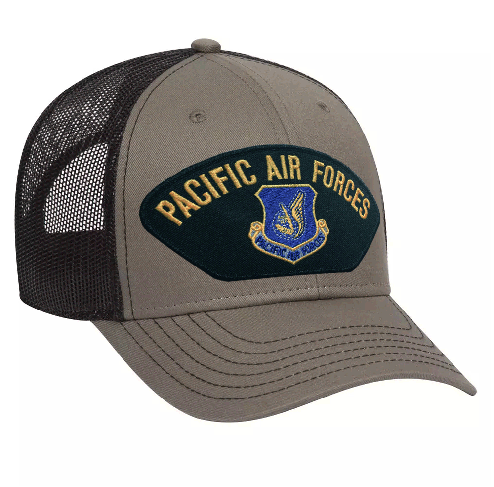 Pacific Air Forces OD Green Mesh Cap - New OD Green Mesh Caps ...