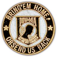 POW*MIA Bring Em' Home Pin - P.O.W. Pins - PriorService.com