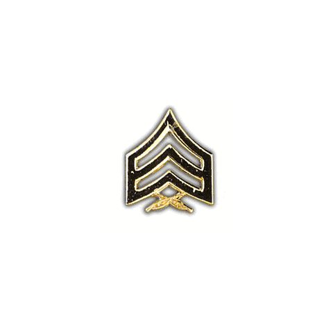 Sgt. Stripes Pin (Gold) - US Marine Corps Rank Pins - PriorService.com