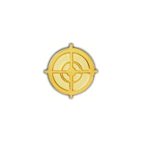 Sniper Scope Gold Pin - Veteran and Other Pins - PriorService.com