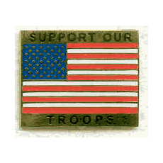 Support Our Troops Yellow Ribbon Pin - Military Pins - PriorService.com