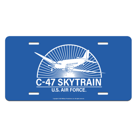 U.S. Air Force C-47 Skytrain License Plate - US Air Force Aircraft ...
