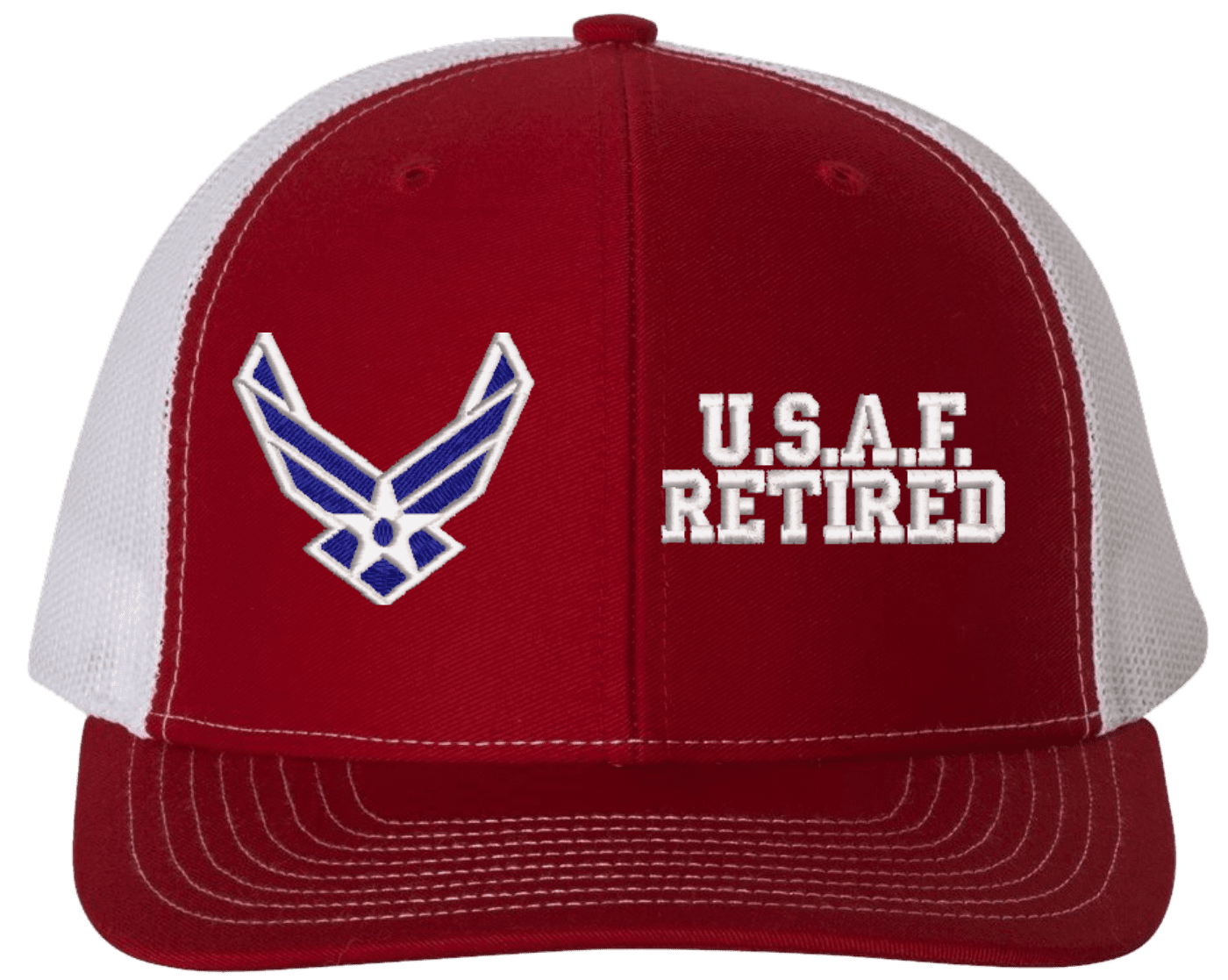 U.S. Air Force Symbol Retired Mesh Back Cap - New USAF Split Caps ...
