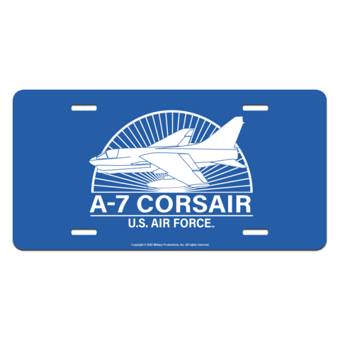 US Air Force A-7 Corsair II License Plate - US Air Force Aircraft ...