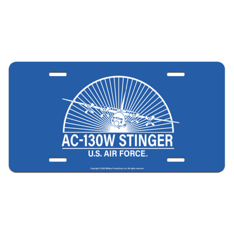 US Air Force AC-130W Stinger II License Plate - US Air Force Aircraft ...