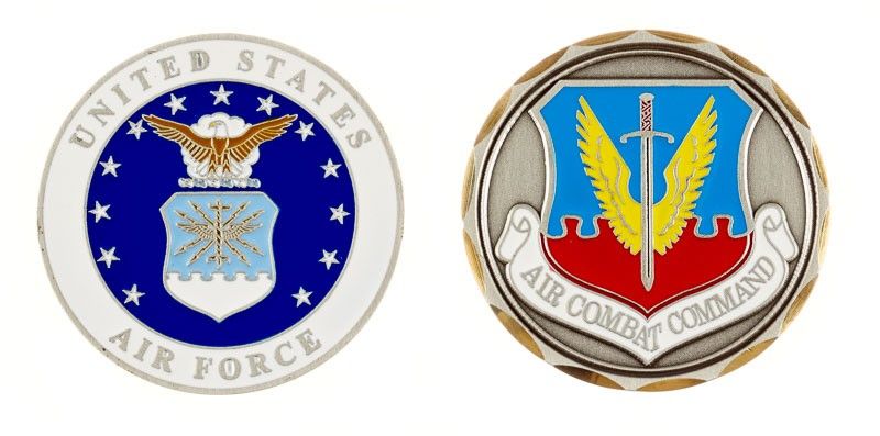 US Air Force Air Combat Command Challenge Coin - New Challenge Coins ...