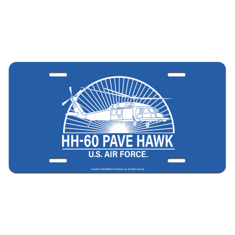 US Air Force HH-60 Pave Hawk License Plate - US Air Force Aircraft ...
