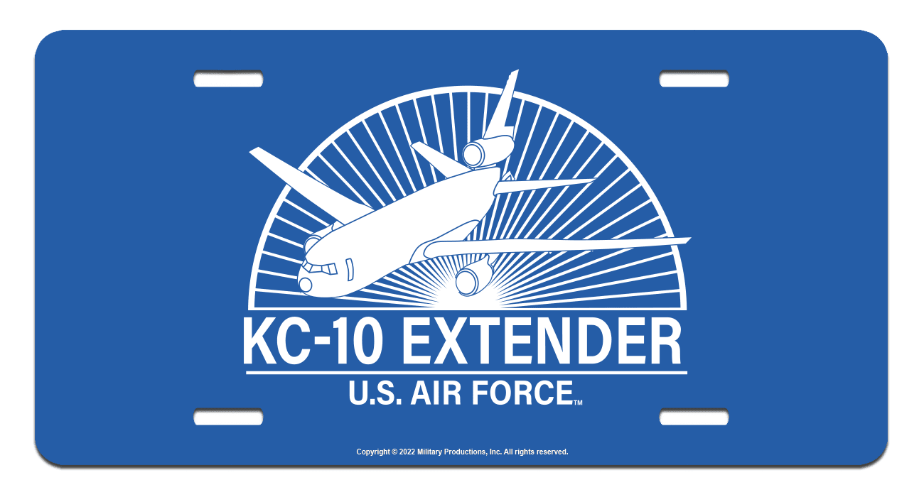 US Air Force KC-10 Extender License Plate - US Air Force Aircraft ...