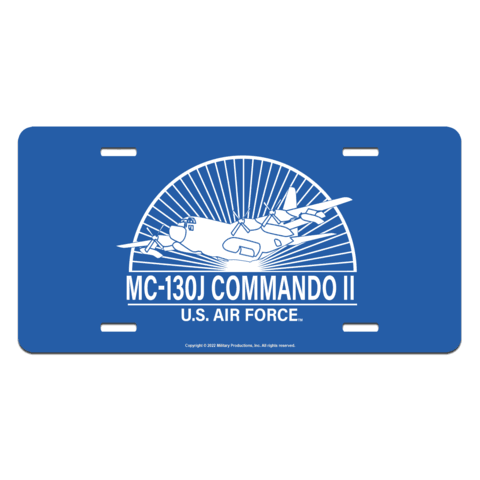 US Air Force MC-130J Commando II License Plate - US Air Force Aircraft ...