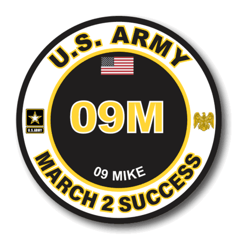 US Army 09M March 2 Success MOS decal