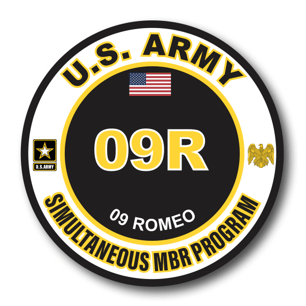 US Army 09R Simultaneous MBR Program MOS decal