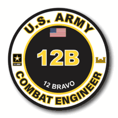 US Army 120A Construction Engineer Technician MOS Decal