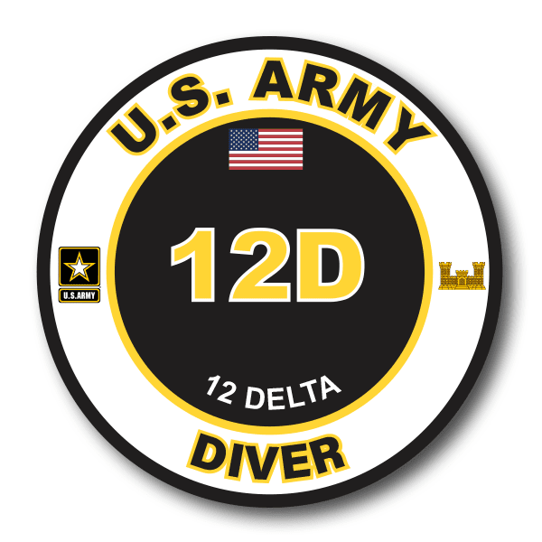 US Army 12D Diver MOS Decal