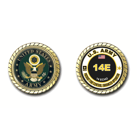 US Army 14E PATRIOT Fire Control Enhanced Operator MOS Challenge Coin ...