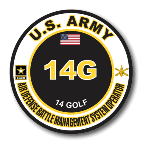 US Army 14G Air Defense Battle Management System Operator MOS Decal