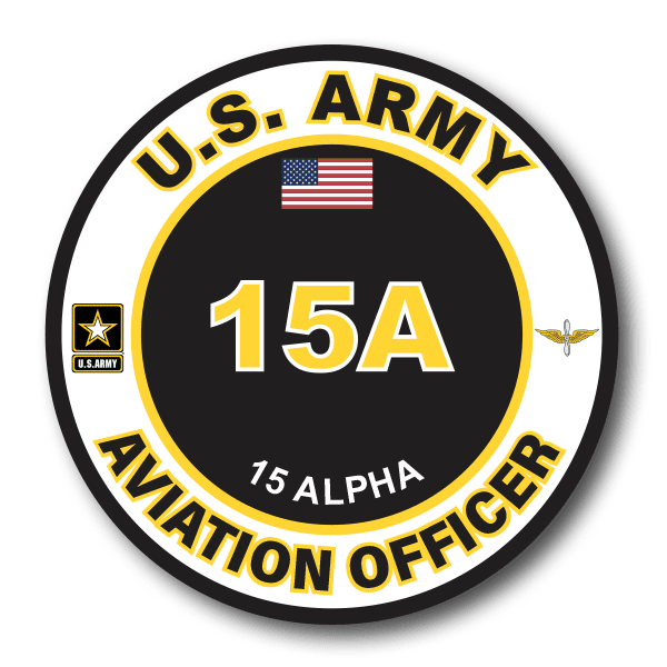 US Army 15A Aviation Officer MOS Decal
