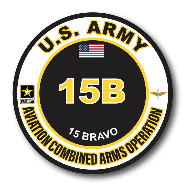 US Army 15B Aircraft Powerplant Repairer MOS Decal