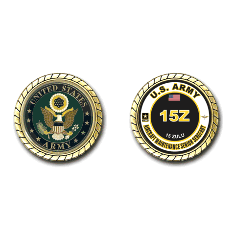 US Army 15Z Aircraft Maintenance Senior Sergeant MOS Challenge Coin ...