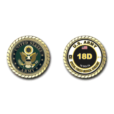 US Army 18B Special Forces Weapons Sergeant MOS Challenge Coin - US ...