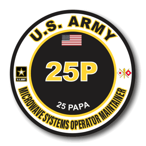 US Army 25P Microwave Systems Operator MOS Decal
