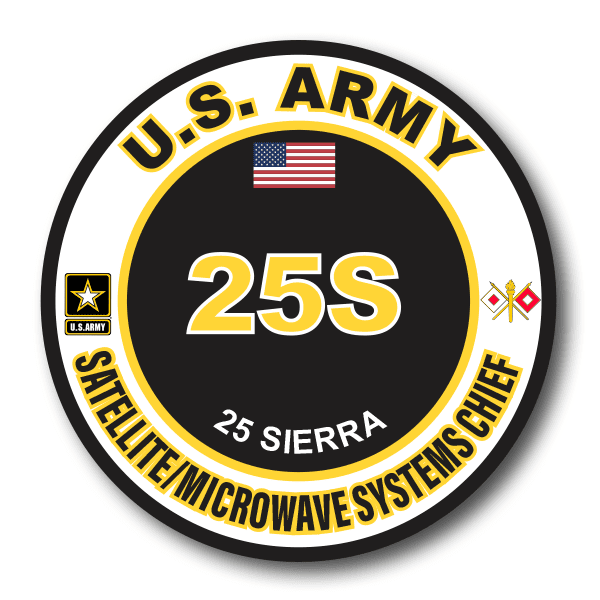 US Army 25S Satellite Communications Systems Operator MOS Decal