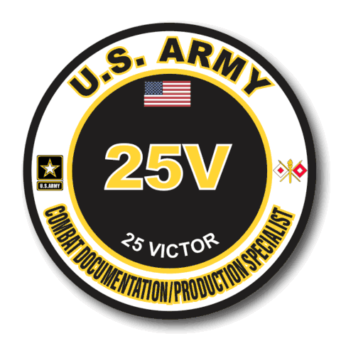 US Army 25V Combat Documentation/Production Specialist MOS Decal