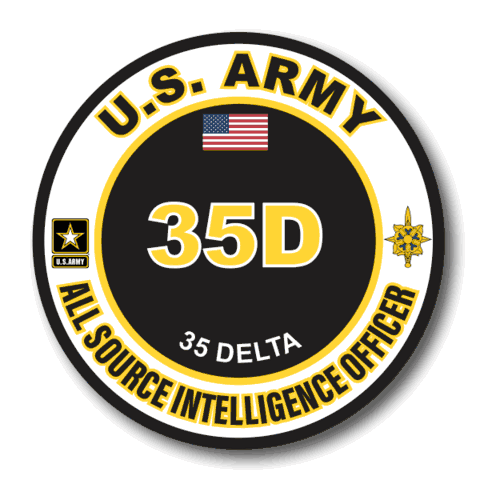 US Army 35D All Source Intelligence Officer MOS Decal