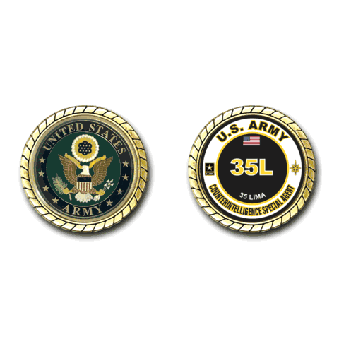 US Army 35L Counterintelligence Special Agent MOS Challenge Coin - US ...
