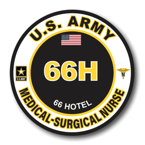 US Army 66H Medical-Surgical Nurse MOS Decal