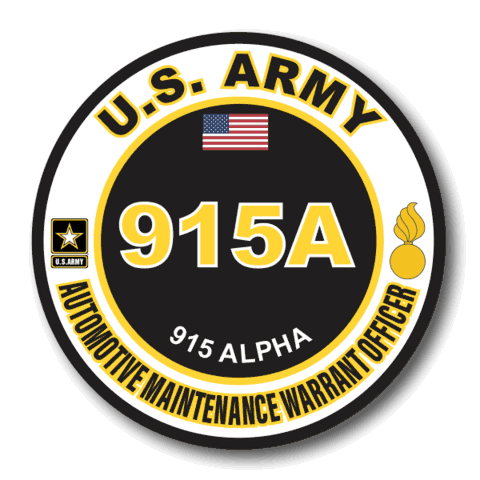 US Army 915A Automotive Maintenance Warrant Officer MOS Decal