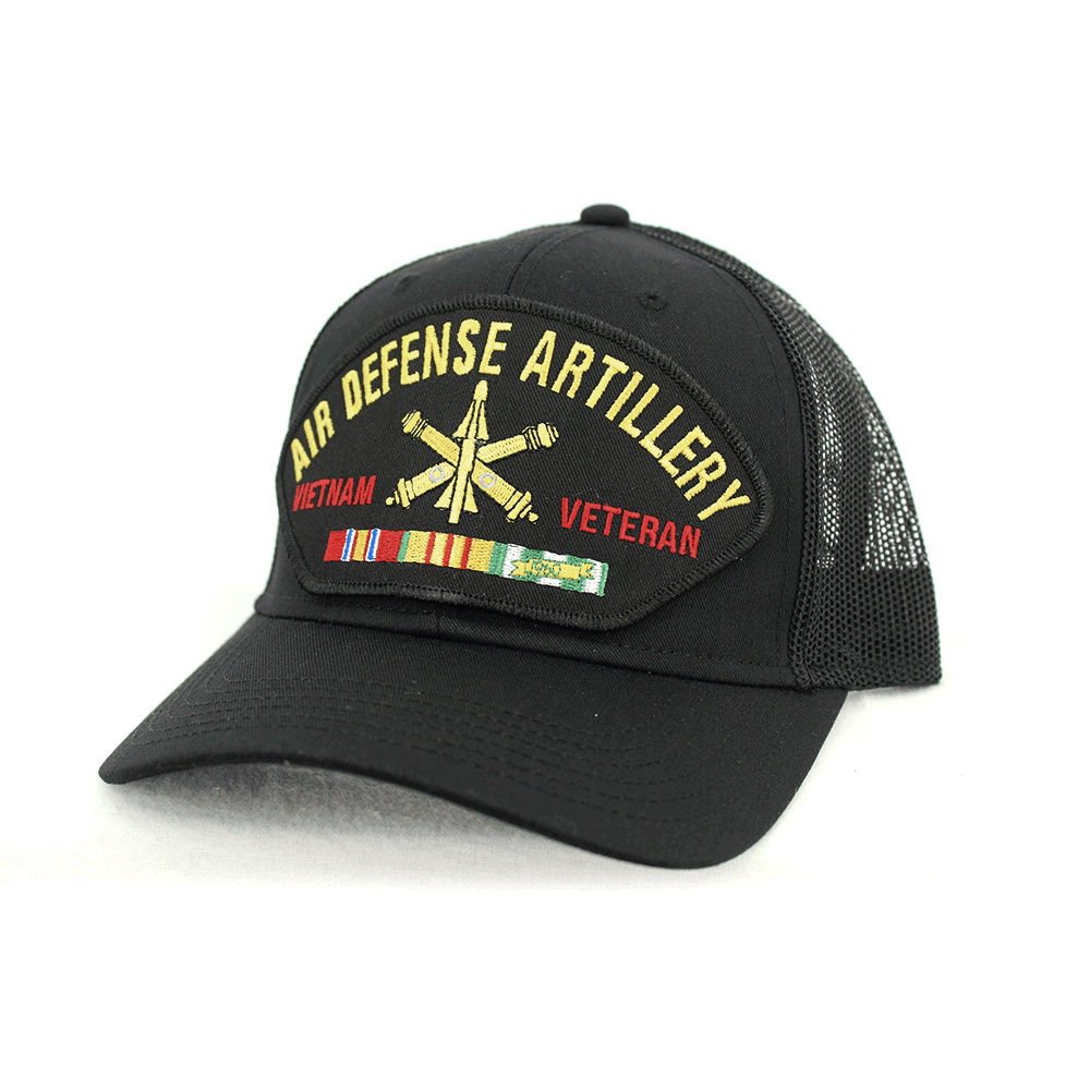 US Army Air Defense Artillery Vietnam Veteran Mesh Cap - US Army Branch ...