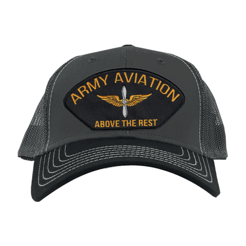 US Army Aviation Gray Mesh Ball Cap - US Army Branch of Service Gray ...