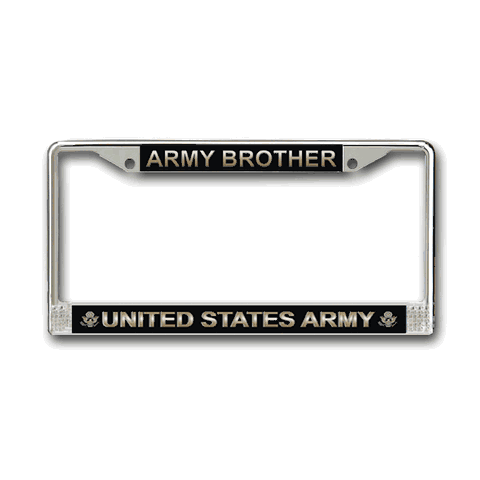 US Army Brother License Plate Frame - U.S. Army Pride License Plate ...