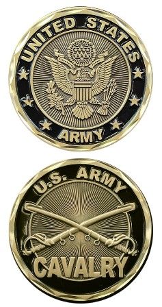 US Army Cavalry Challenge Coin - New Challenge Coins - PriorService.com