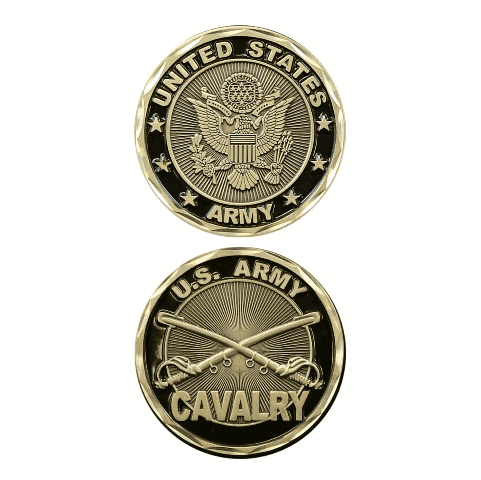 US Army Cavalry Challenge Coin - New Challenge Coins - PriorService.com