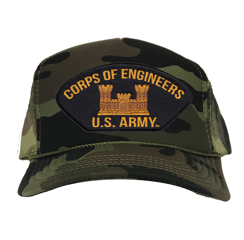 US Army Corps Of Engineers Camo Mesh Ball Cap - US Army Branch of ...