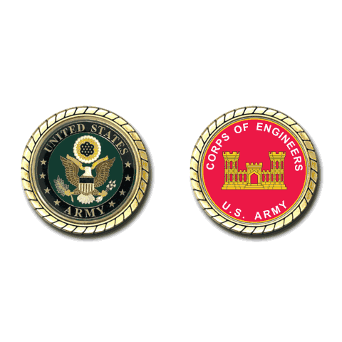 US Army Corps of Engineers Challenge Coin - New US Army Branch of ...