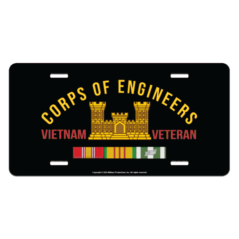 US Army Corps Of Engineers Vietnam Veteran License Plate - US Army ...